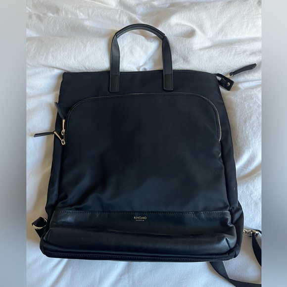knomo | Bags | Knomo Harewood Laptop Work Bag Nylonleather Black | Poshmark